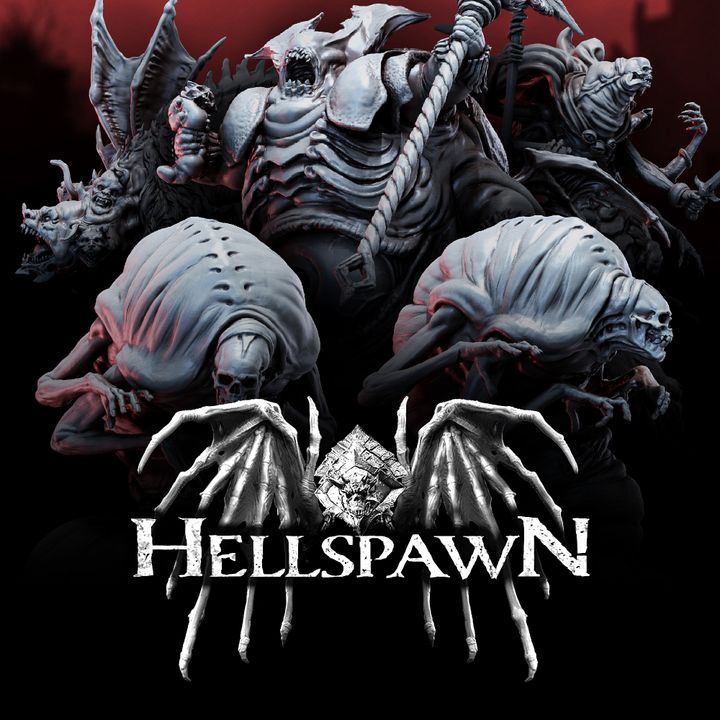 3D Printable Hellspawn - Part 3: The Demon Grubs by Bestiarum Miniatures